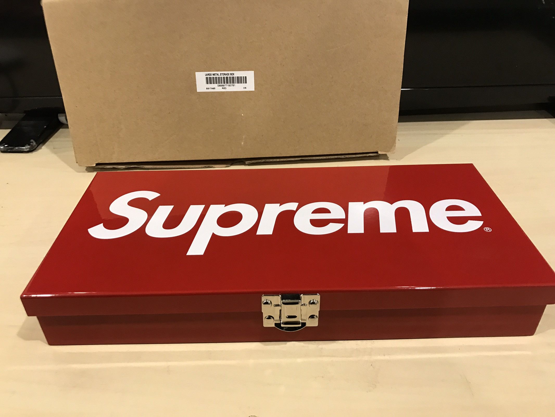 Supreme Supreme Large Metal Storage Box | Grailed