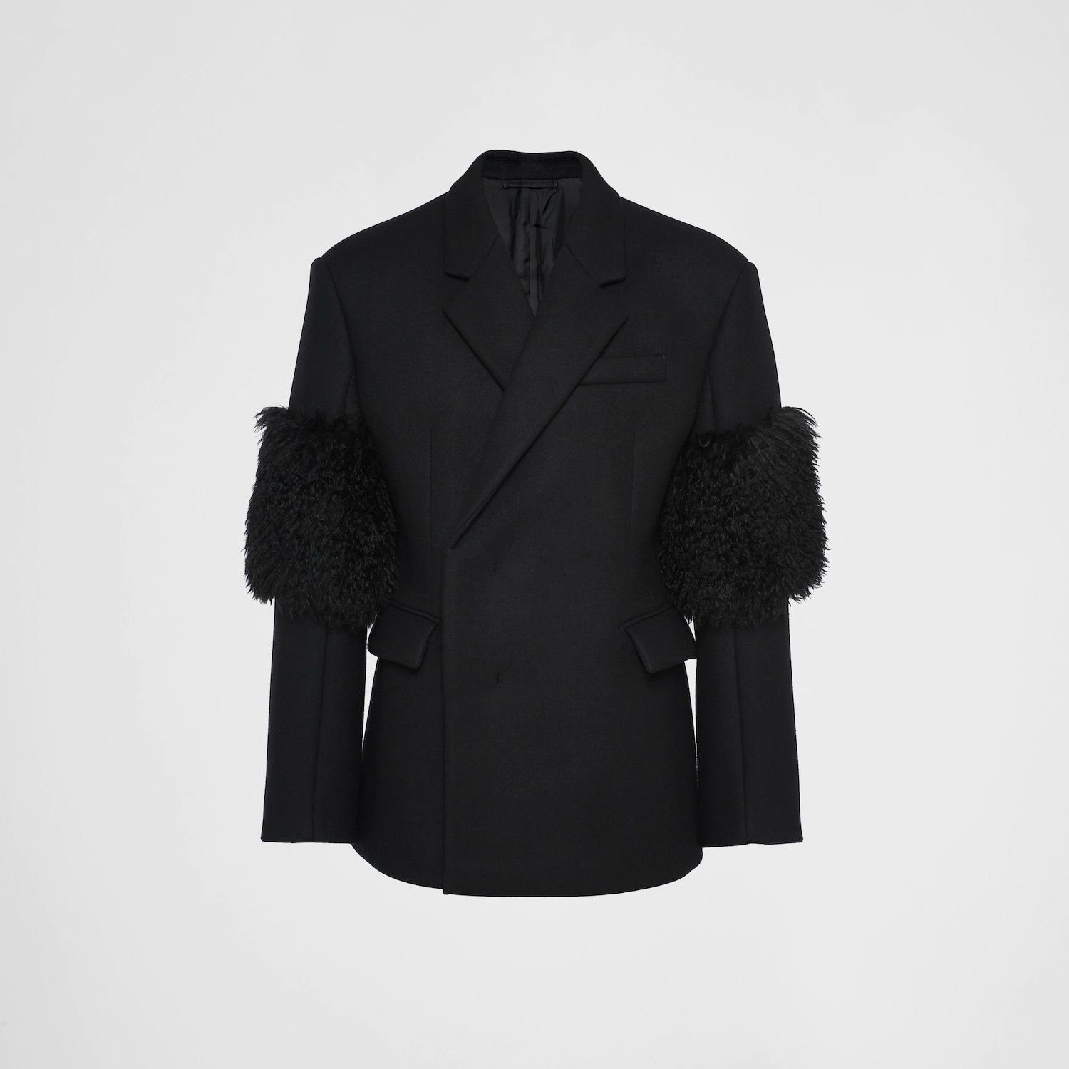 Prada PRADA BLAZER SUIT BLACK WHITE CLASSIC FORMAL WOOL | Grailed