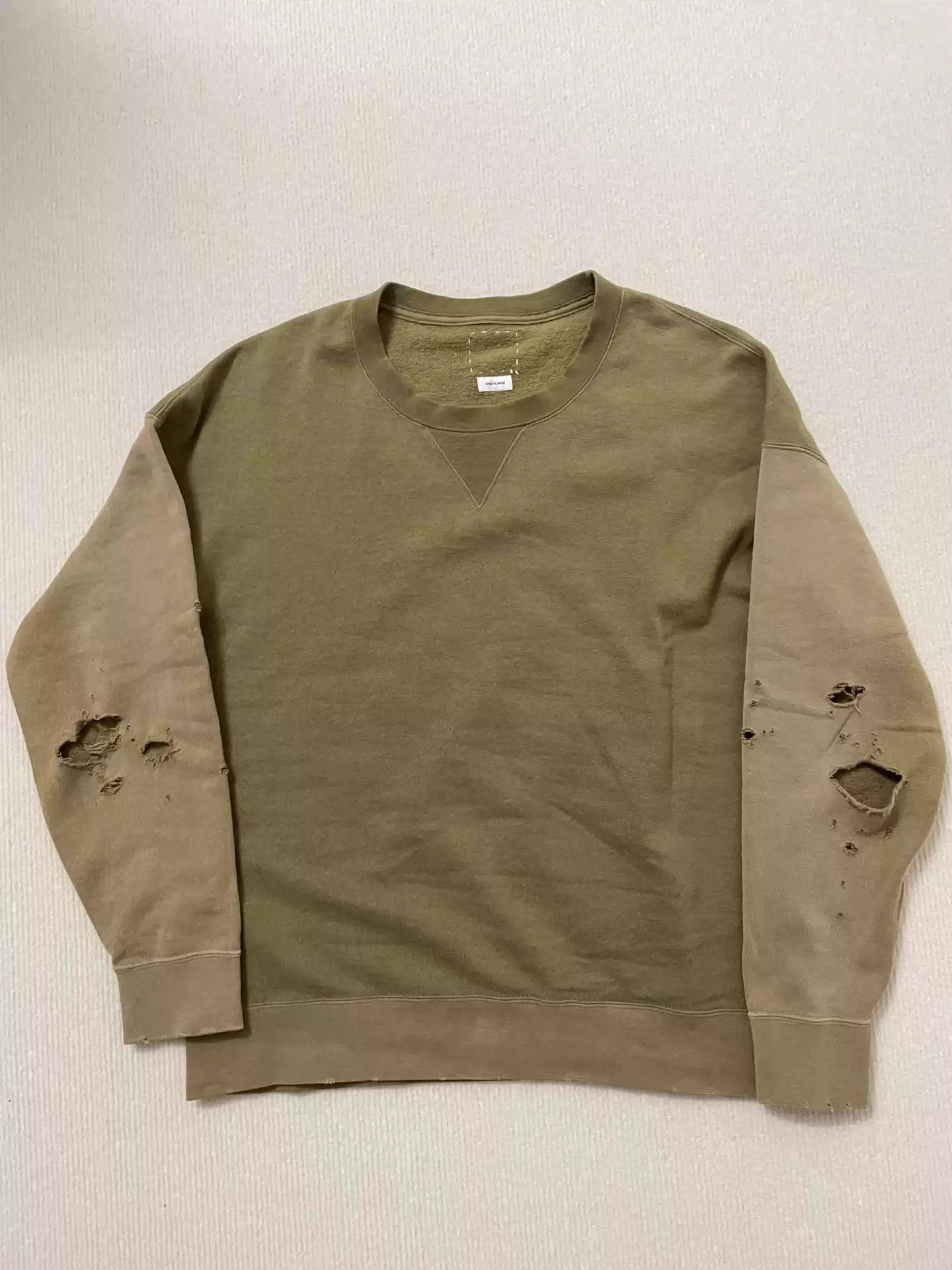 Visvim visvim 20ss jumbo sweat crash olive | Grailed