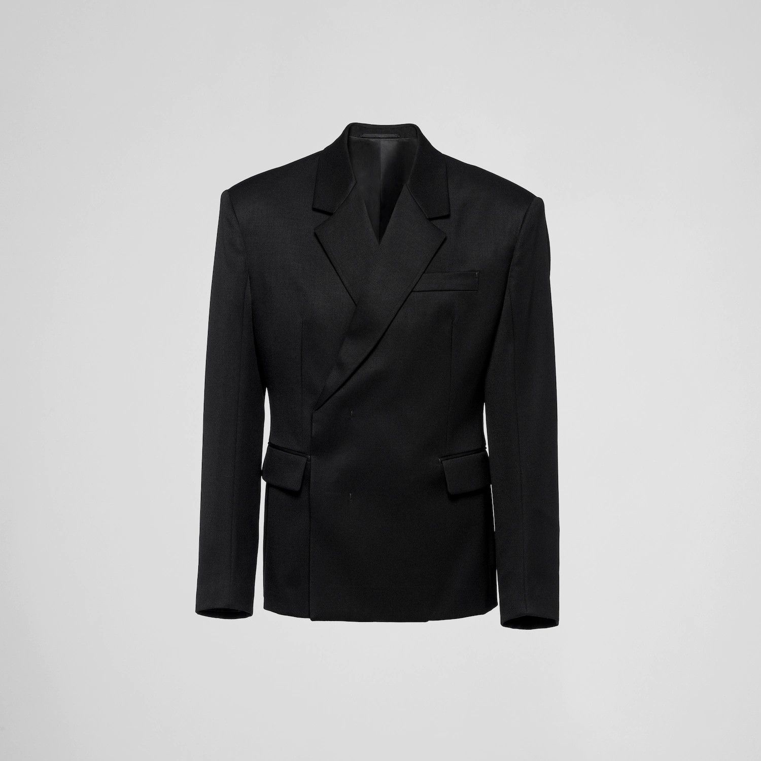 Prada PRADA BLAZER SUIT BLACK WHITE CLASSIC FORMAL WOOL | Grailed