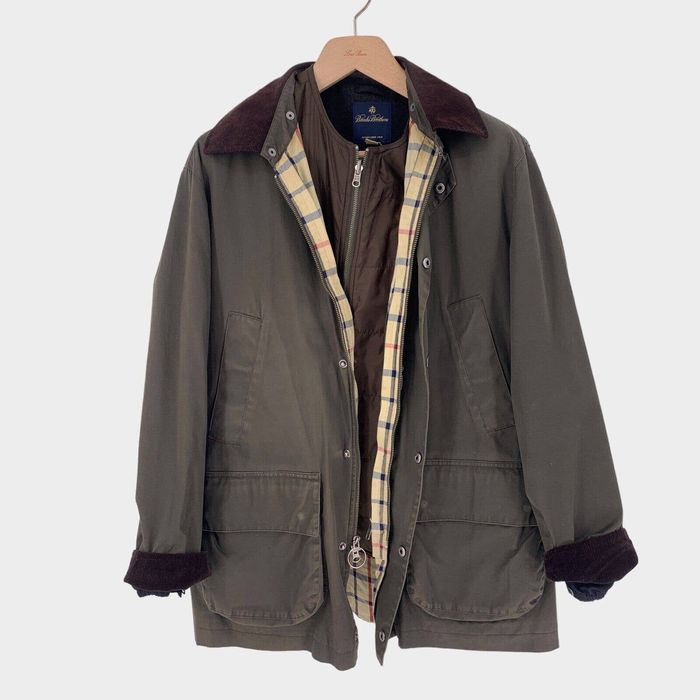 Brooks Brothers Brooks Brothers Field Chore Jacket Green Removable Vest ...