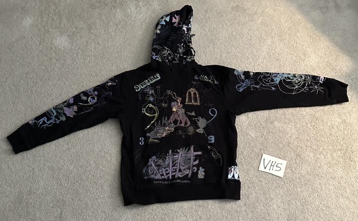 Sad Boys Bladee Exstasia 333 Hoodie Claire Barrow Black | Grailed