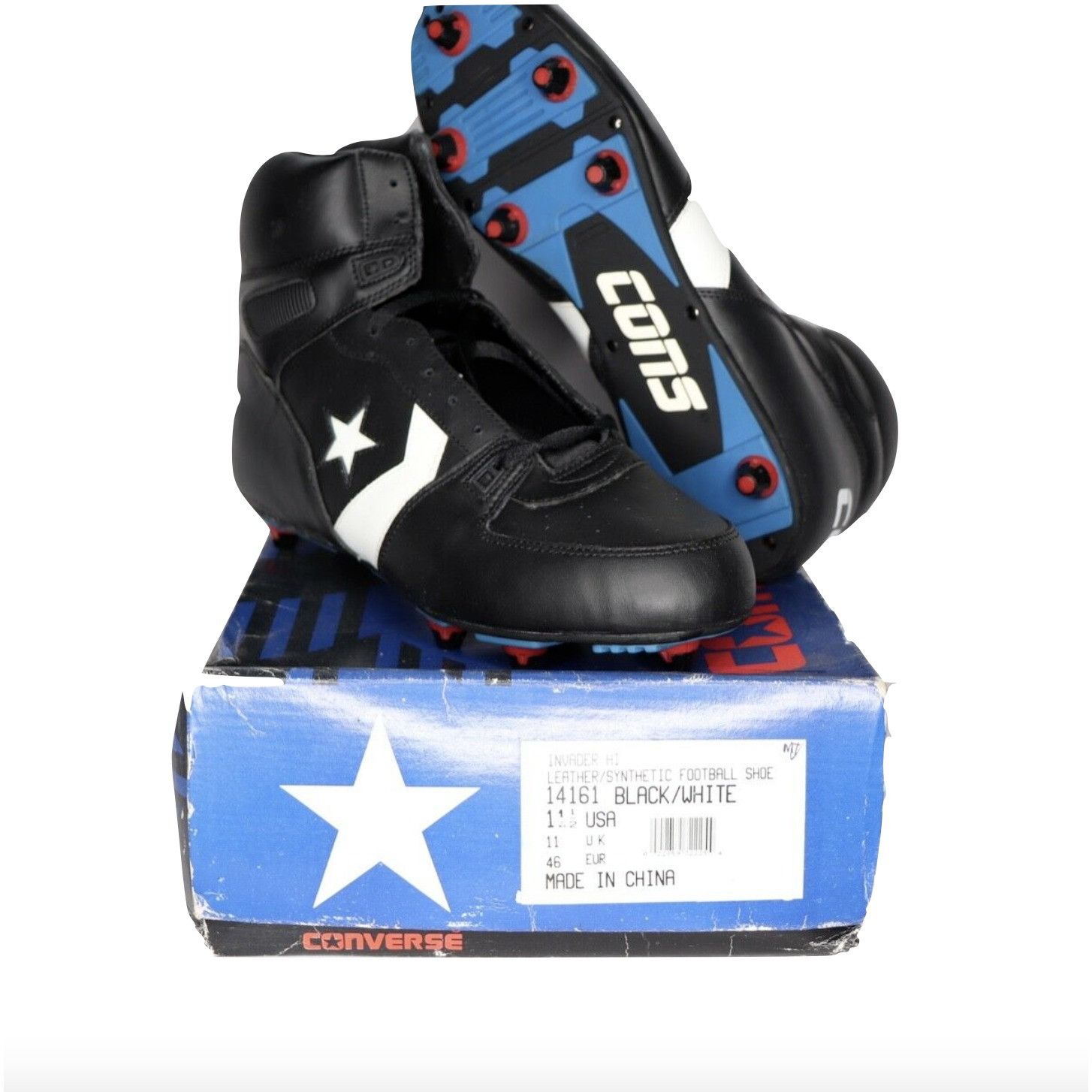 Converse × Vintage NOS Vintage 90s Converse Invader Football Cleats ...