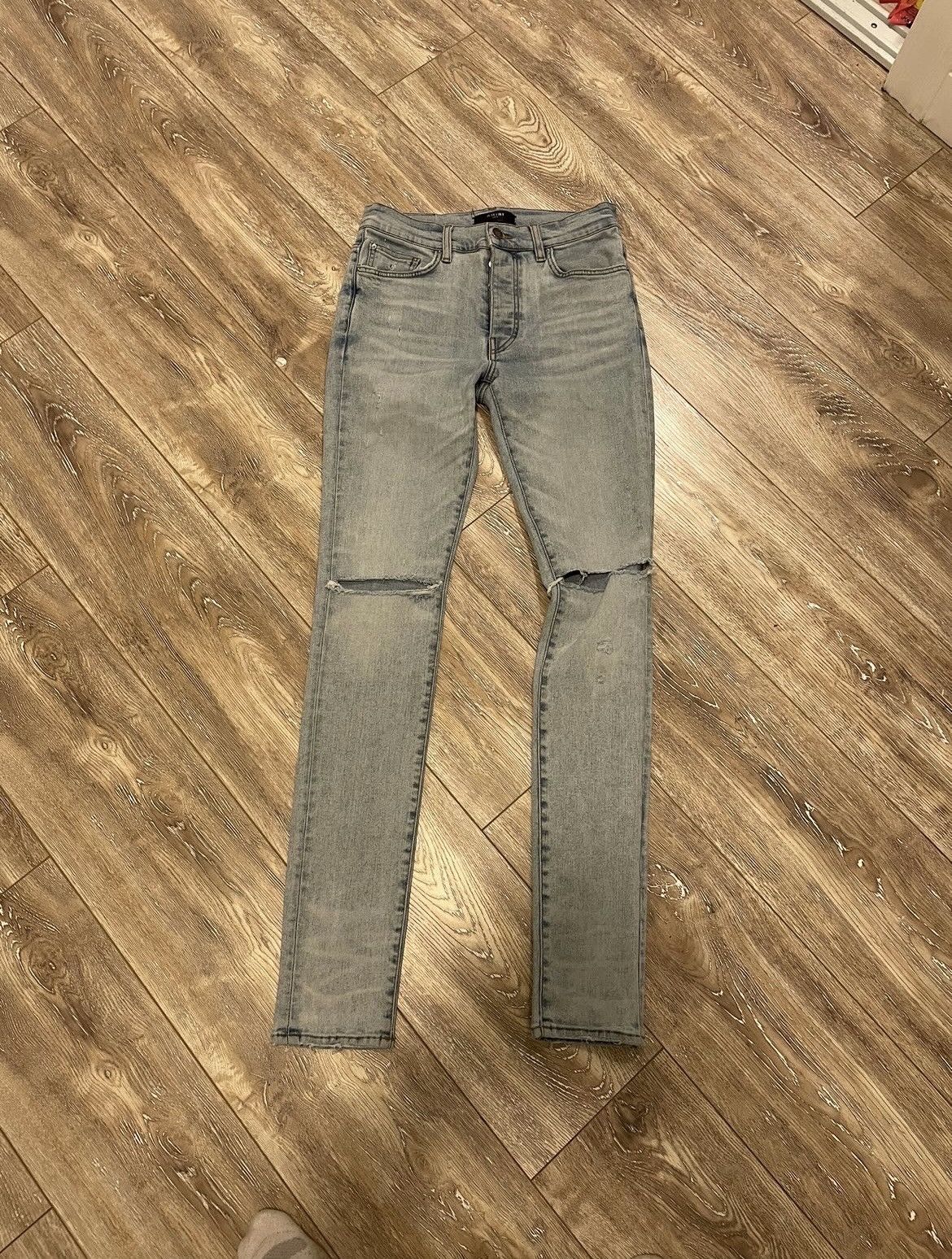 Amiri AMIRI Distressed Rip Jeans | Grailed