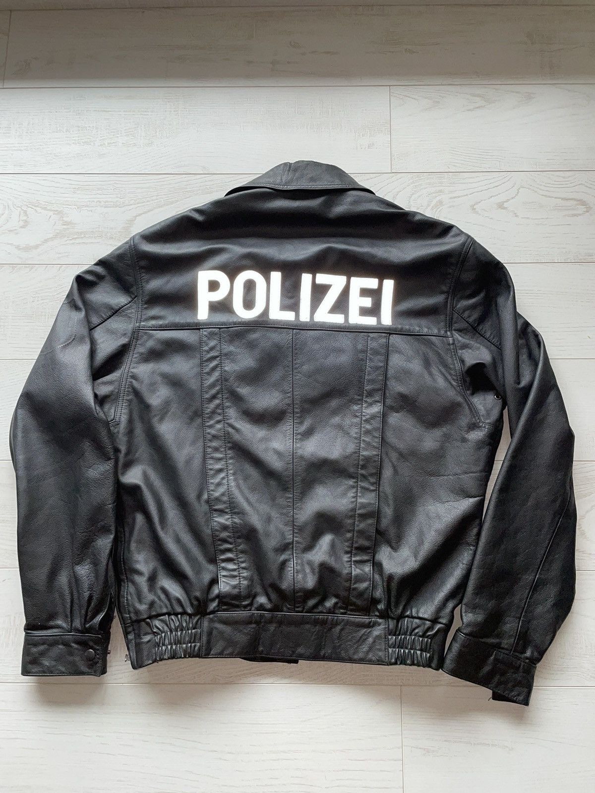 Avant Garde × Leather Jacket × Vintage Vintage German Police “POLIZEI ...