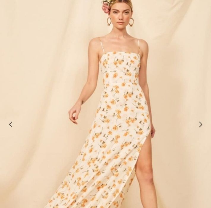 Reformation Reformation floral maxi dress with side slit | Grailed