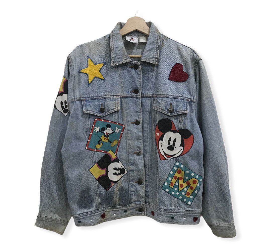 Denim Jacket × Disney × Mickey Mouse Disney Mickey Mouse Denim Trucker ...