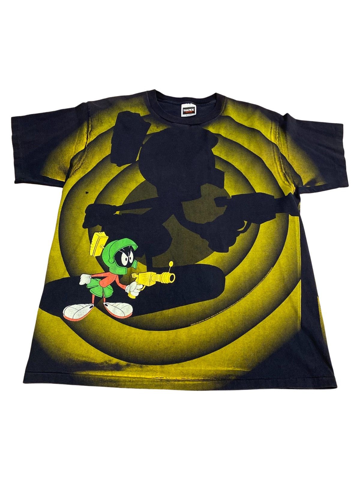 Vintage Marvin the Martian 1992 AOP shadow cartoon tee | Grailed