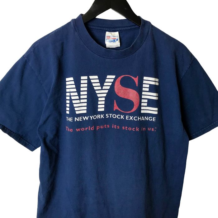Vintage 90s Vintage Hanes New York Stock Exchange T Shirt NYSE L | Grailed