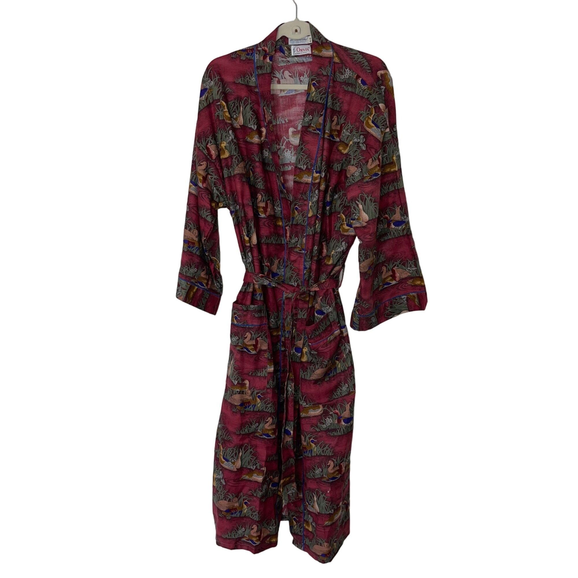 Orvis Orvis Vintage Mens Mallard Duck Robe One Size Red | Grailed