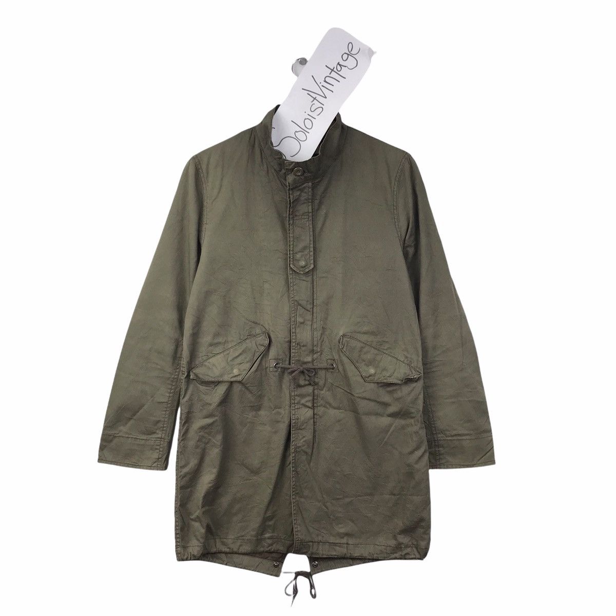 Hare HARE Japanese Brand Green Parka Fish Tail Jacket | Grailed