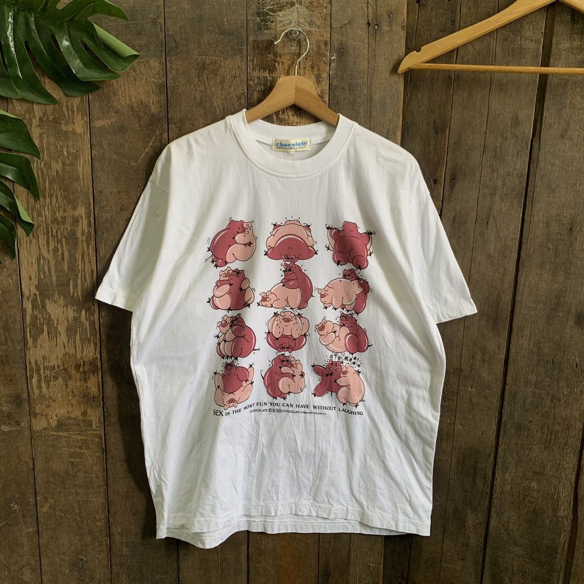 Vintage Vintage Piggy Sex position Tshirt | Grailed