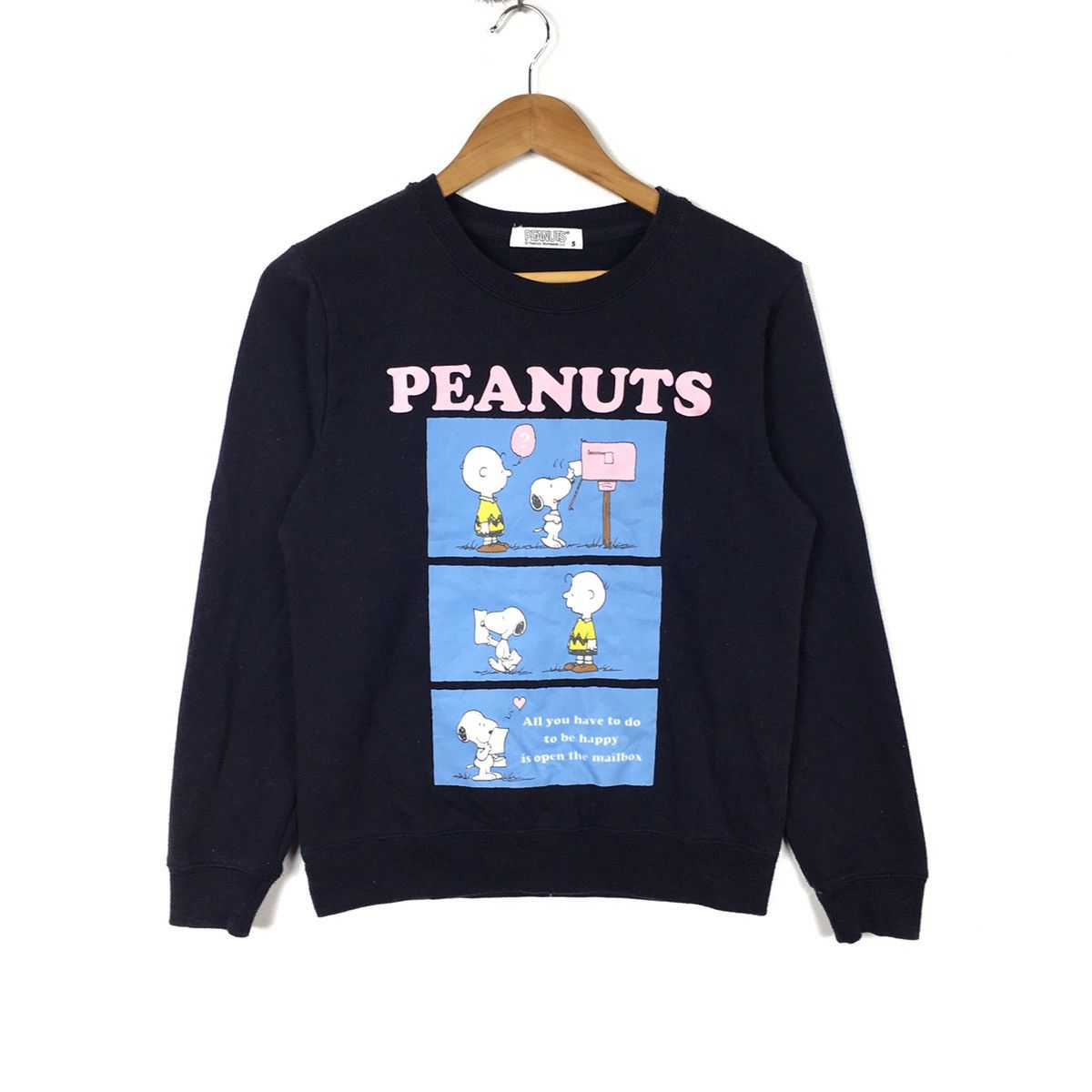Peanuts SNOOPY PEANUTS Schulz Disney Movie Black Sweatshirt | Grailed