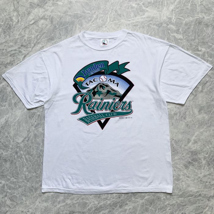 Vintage VTG RARE 90s MLB TACOMA RAINIERS SEATTLE MARINERS T-SHIRT | Grailed