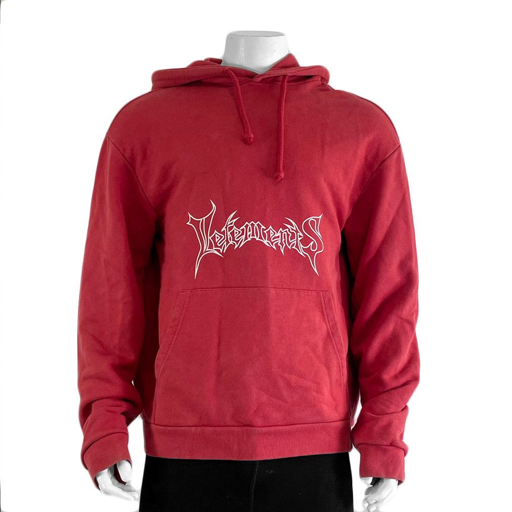 Vetements Vetements Seoul Exclusive Red Heavy Metal Hoodie | Grailed