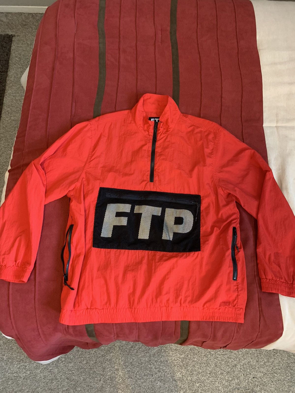 Fuck The Population Mesh Pocket Quarter Zip Grailed