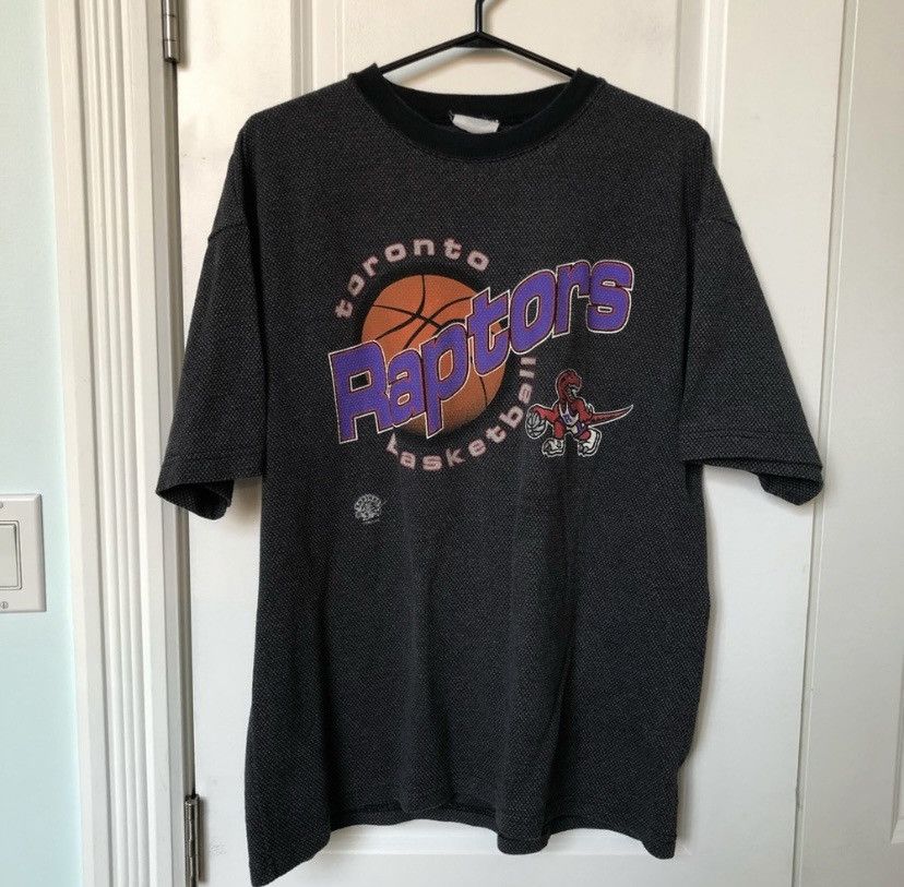 NBA × Vintage 90s Toronto Raptors Textured T Shirt | Grailed