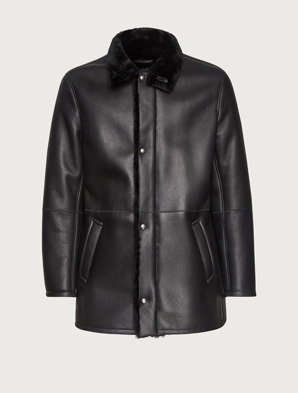 Salvatore Ferragamo Shaved shearling coat | Grailed