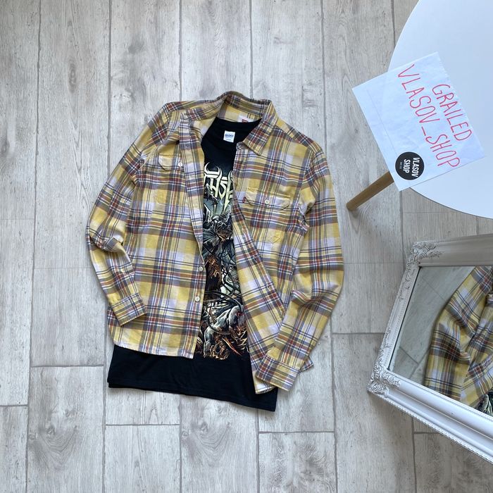 Levi's 🛹Levis Vintage Flannel Shirt Travis Scott Style | Grailed