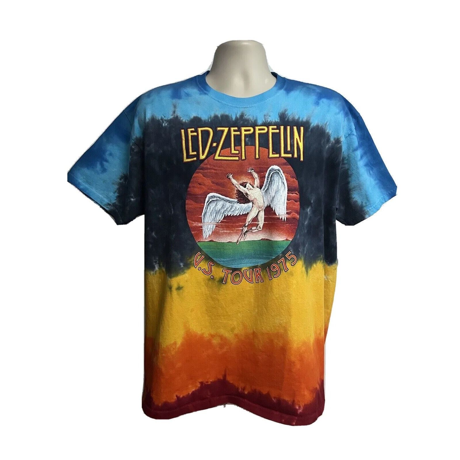 Led Zeppelin Led Zeppelin Icarus USA Concert Tour 1975 Tie Dye Graphic ...