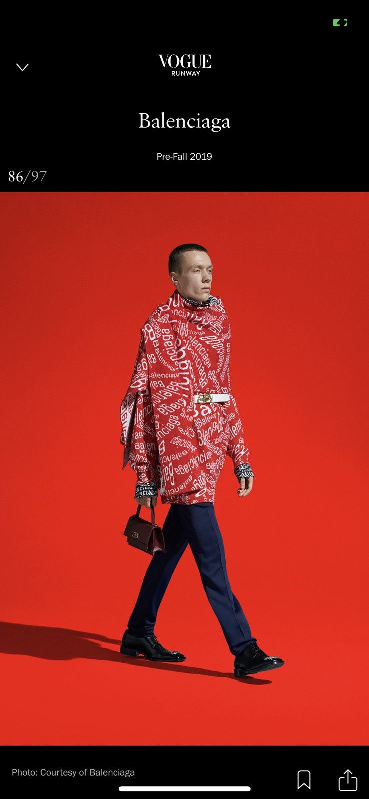 Balenciaga Abstract monogram logo scarf | Grailed