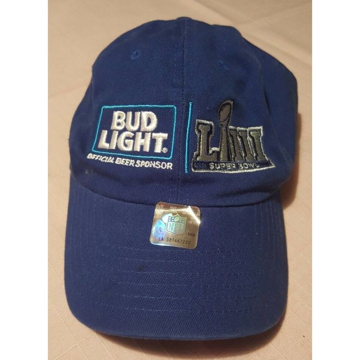 NFL Bud Light Super Bowl LIII Hat Cap New England Patriots Beer | Grailed