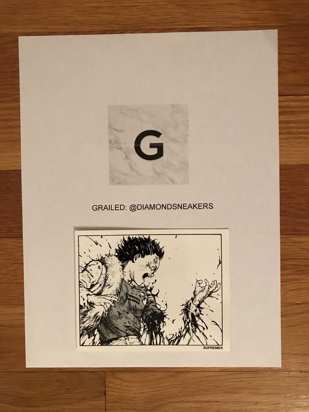 Supreme SUPREME X AKIRA ARM STICKER LOT OF 5 | Grailed