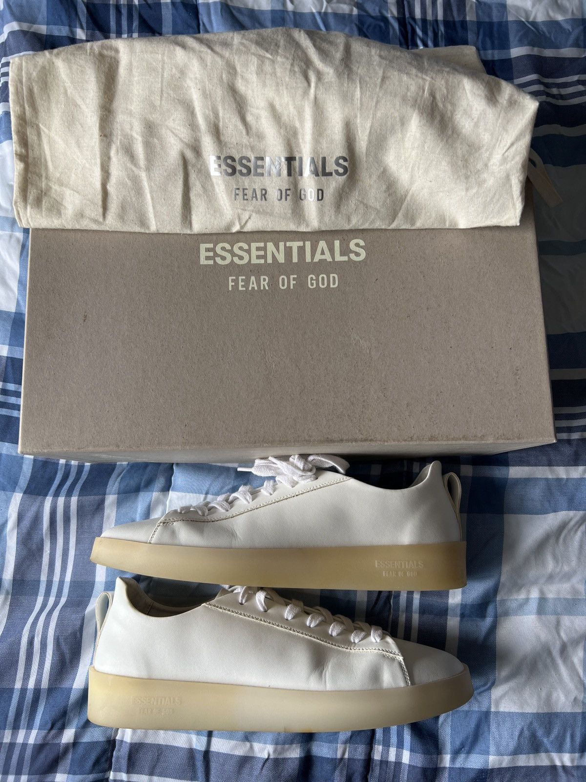 Essentials × Fear of God FOG Essentials Tennis Low White | Grailed