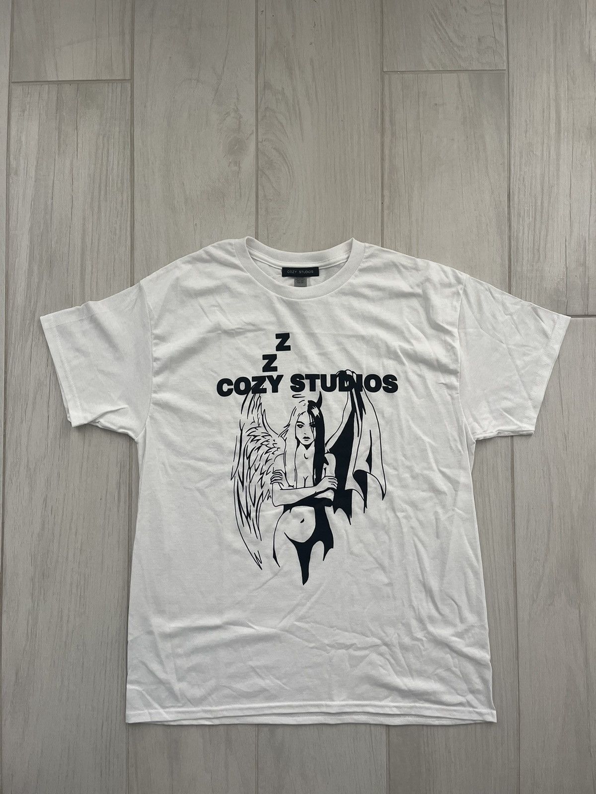 Team Cozy ANGEL DEVIL LOGO TEE | Grailed