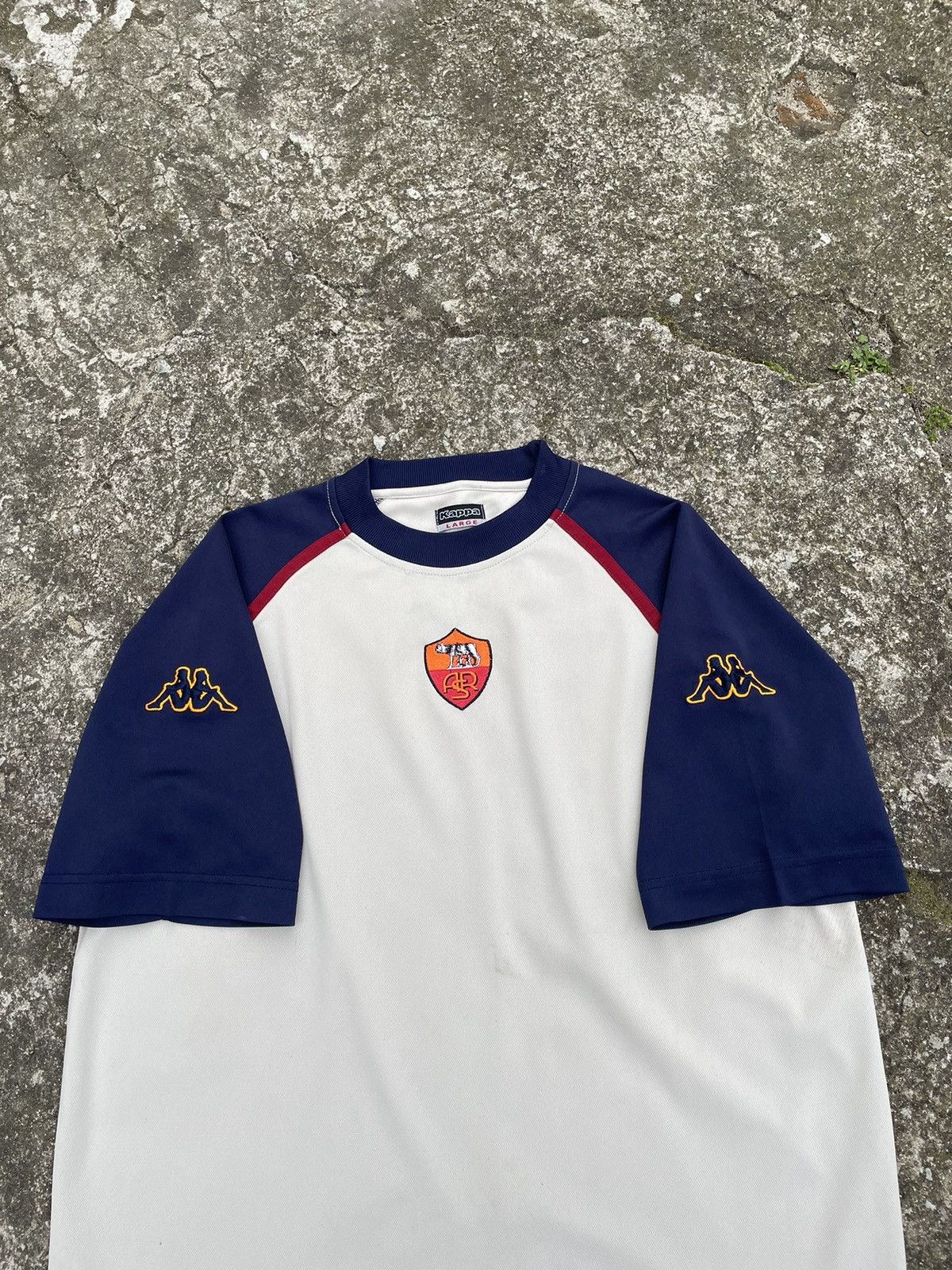 Kappa × Vintage RARE Vintage Retro Kappa As Roma Center Logo Soccer ...