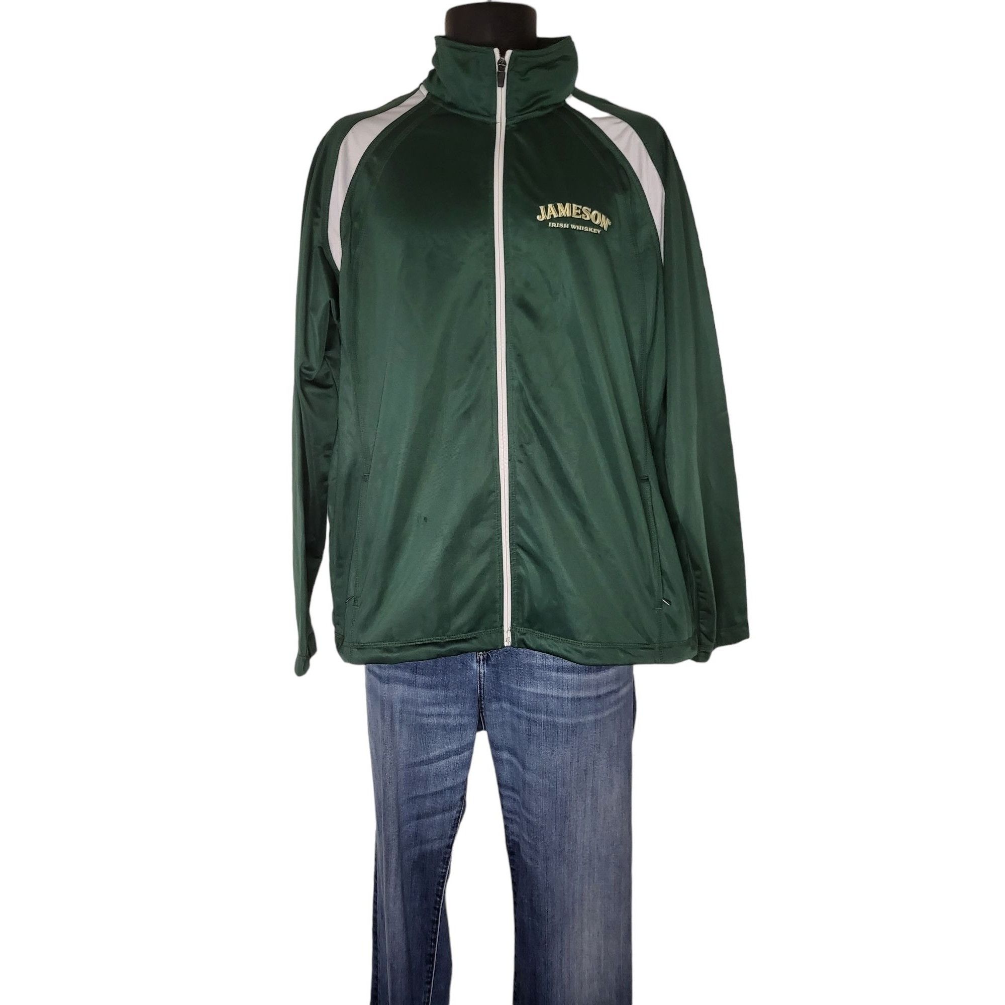 Jameson Irish Whiskey Jameson Irish Whiskey Vintage Full Zip Sz L Track ...