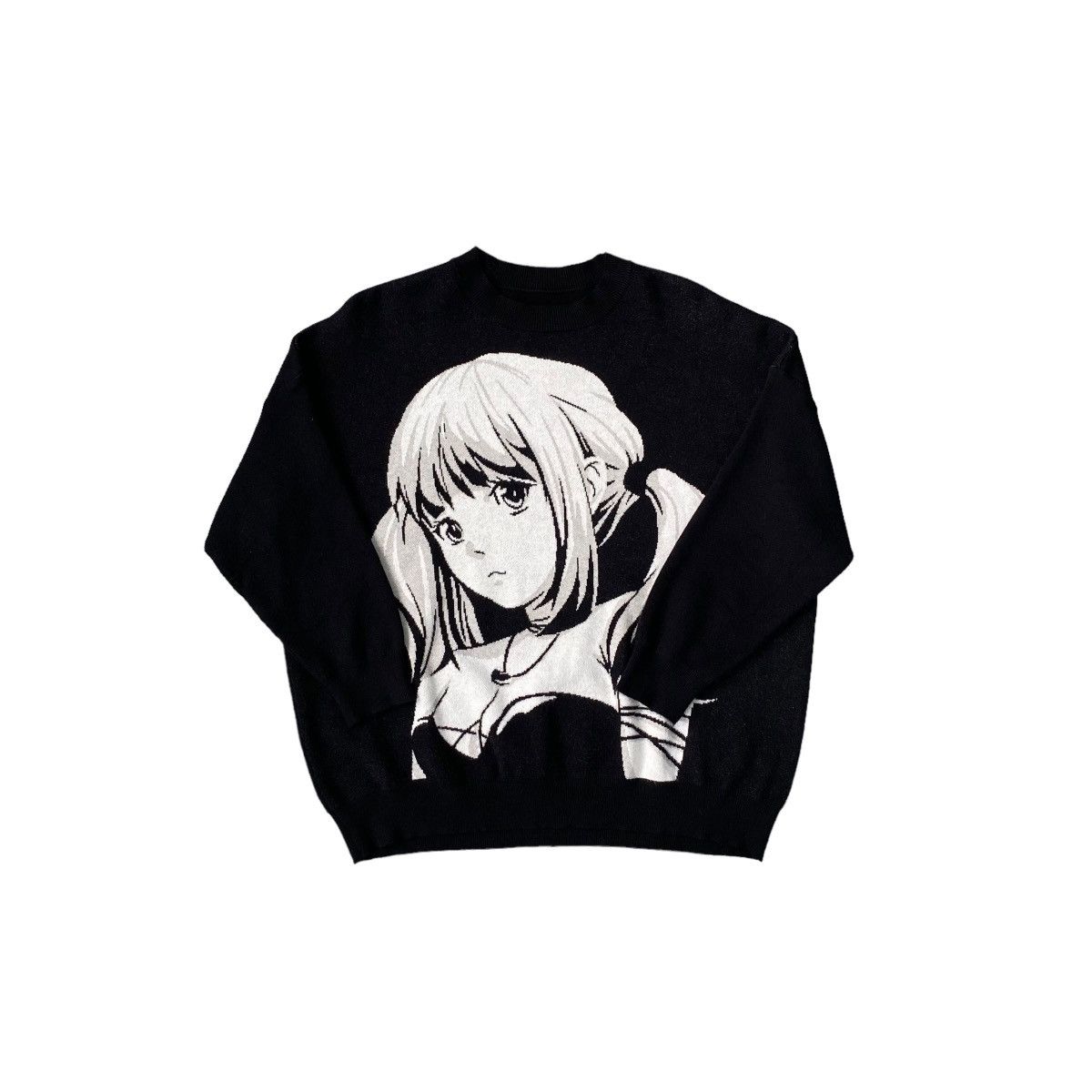 Japanese Brand × Streetwear Romwe Note Misa Amane Anime Girl Sweater ...