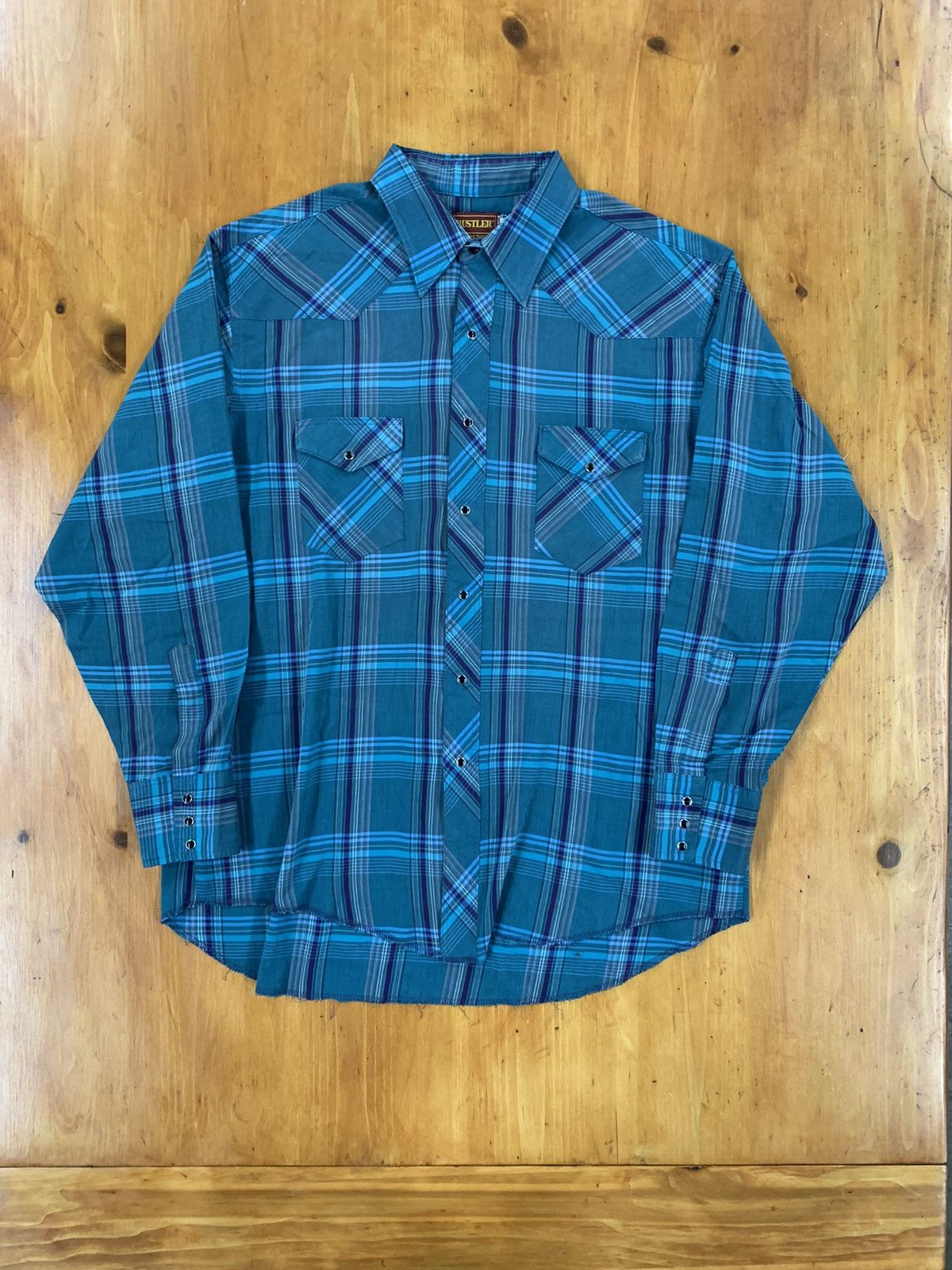 Rustler × Streetwear × Vintage Vintage Rustler Western Plaid Shirt ...