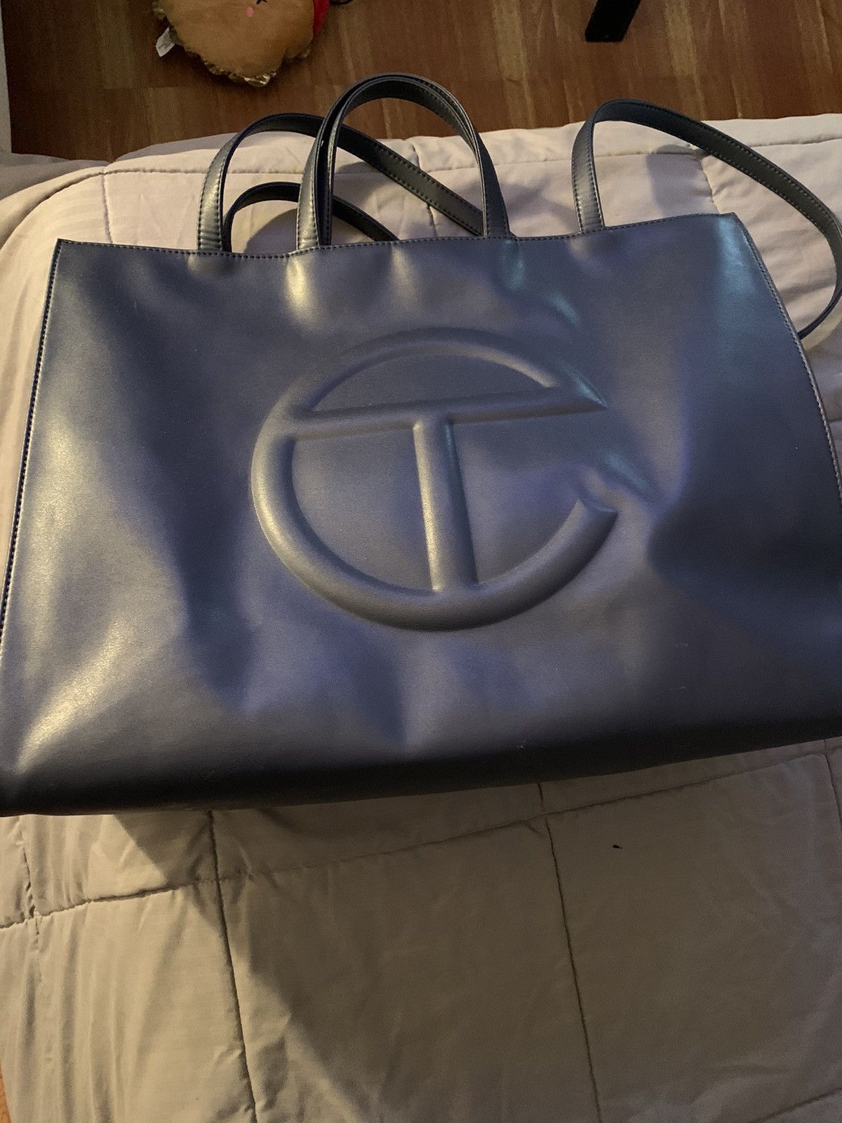 Telfar Telfar Large Shopping Bag “Navy Blue” (From rainbow 🌈 drop ...