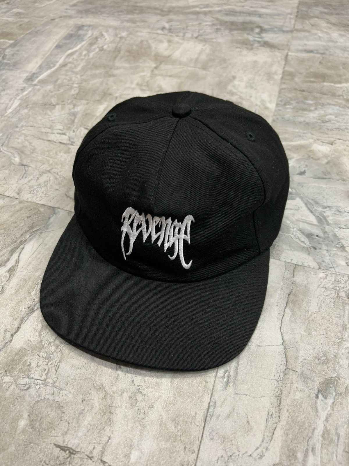 Revenge Revenge Black/White Snap Back Hat | Grailed