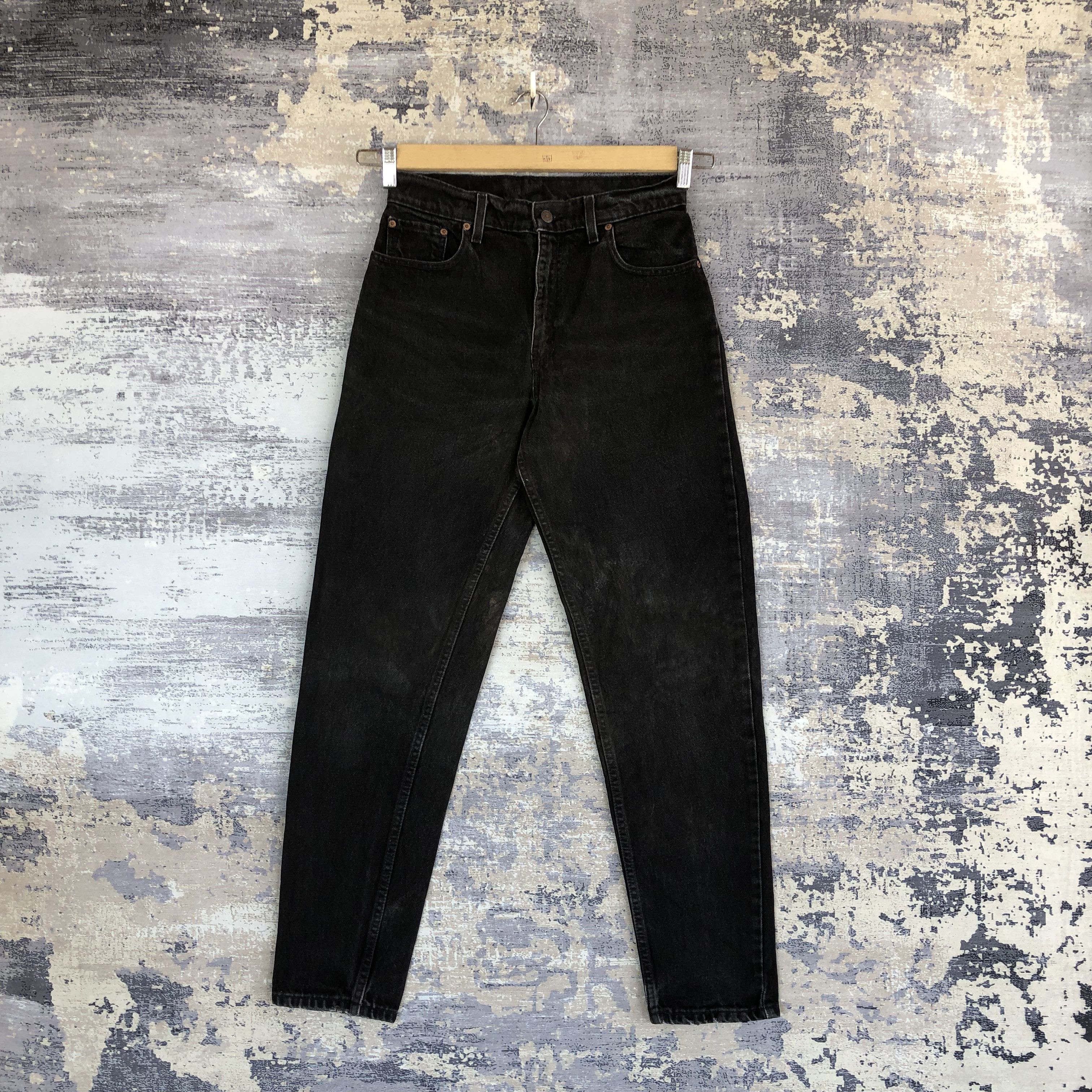 Vintage Vintage Levis 550 Super Faded Black Jeans Levi's Denim | Grailed