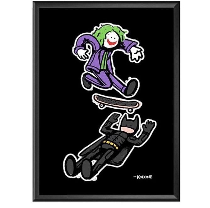 Custom Kodone Joker & Batman poster | Grailed