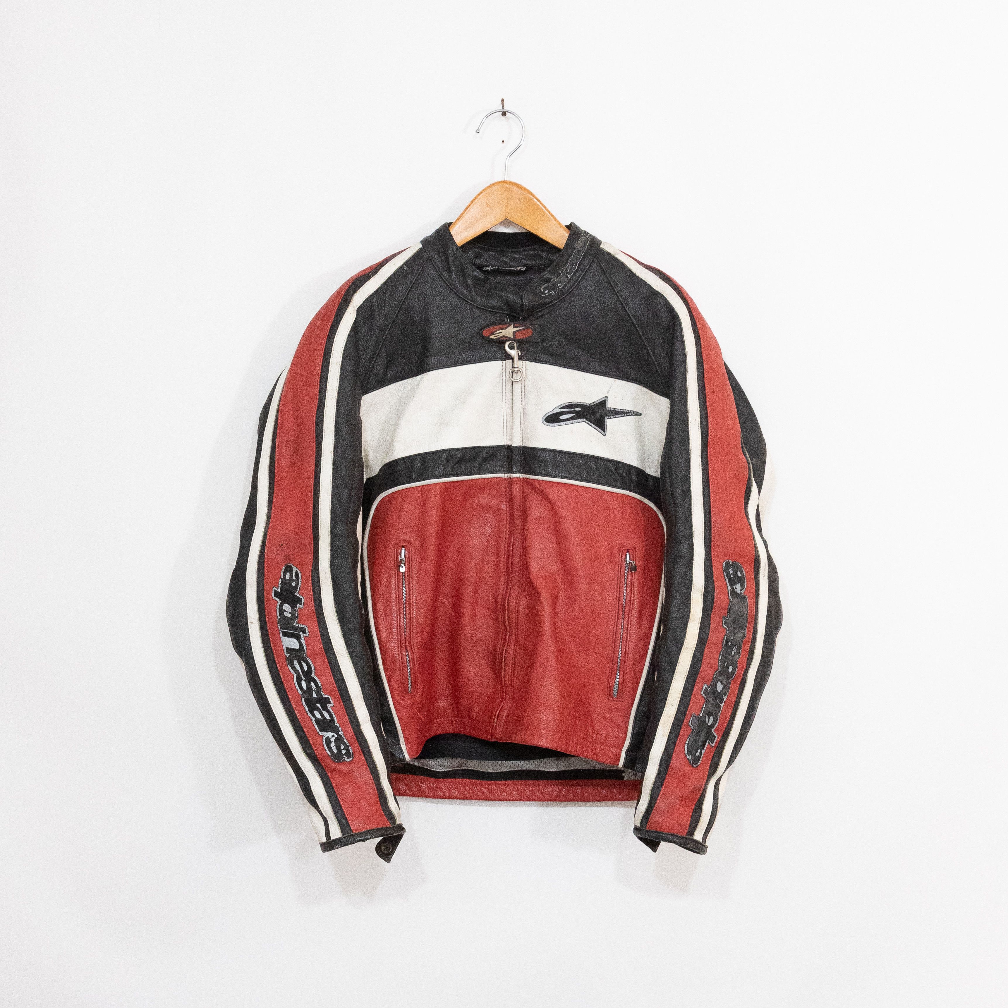 Vintage Alpinestars Moto Racing Jacket Sz L - Distressed Faded | Grailed