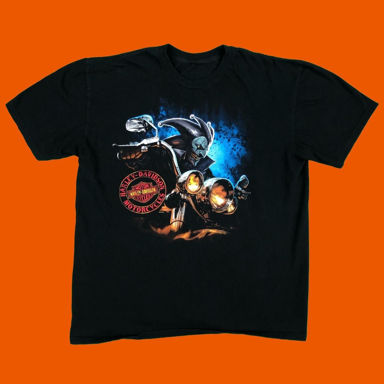 Harley Davidson Harley Davidson Jester Clown Motorcycle graphic Tee ...