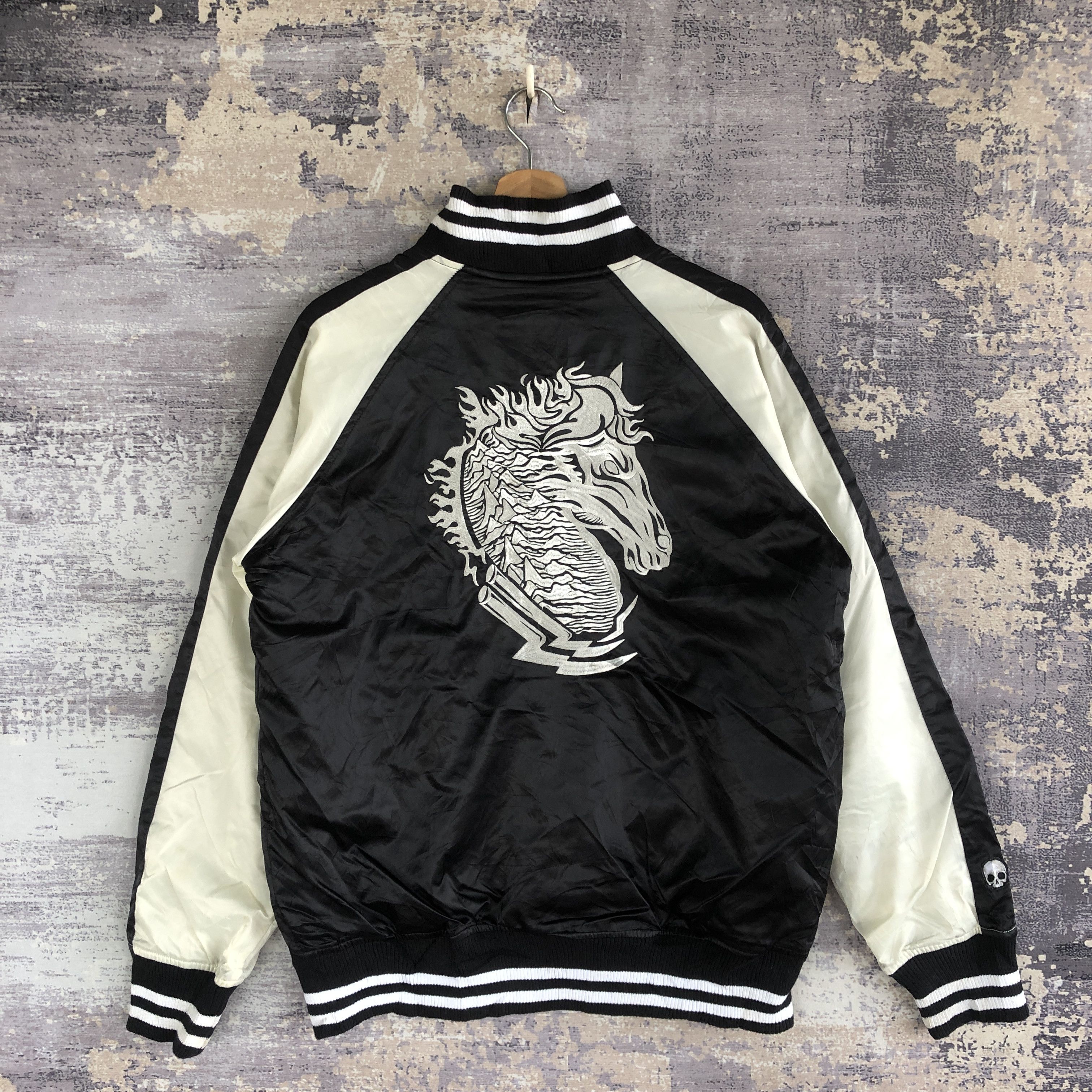 Vintage Japanese Jacket Sukajan Souvenir Jacket Horse Motive Jacket ...