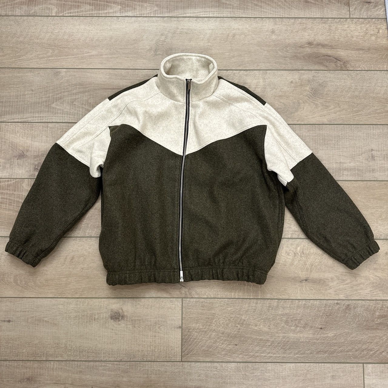 Richie Le Collection Richie Le Collection Wool Panel Flight Jacket ...