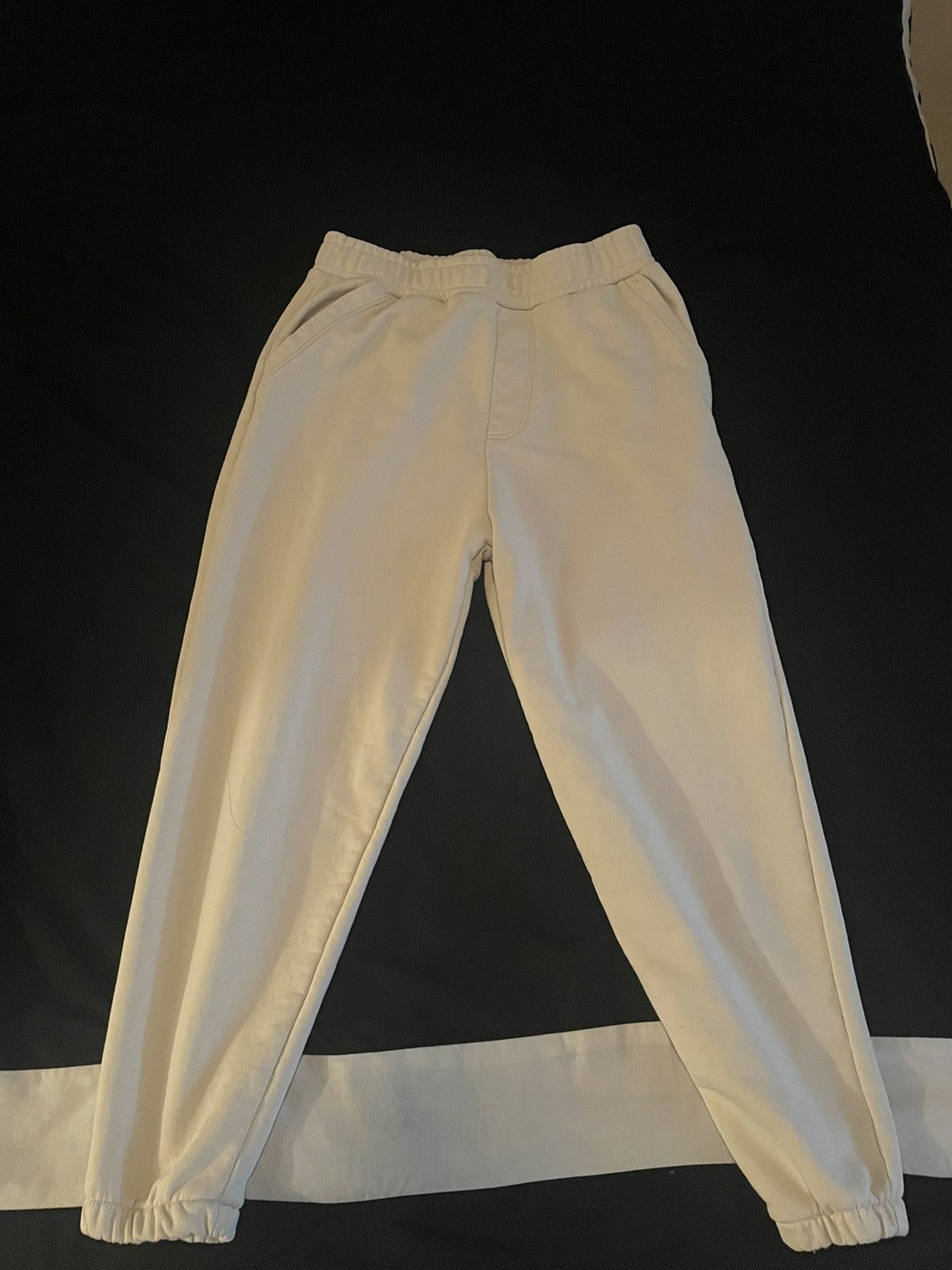 Zara Gym Crème Sweatpants | Grailed