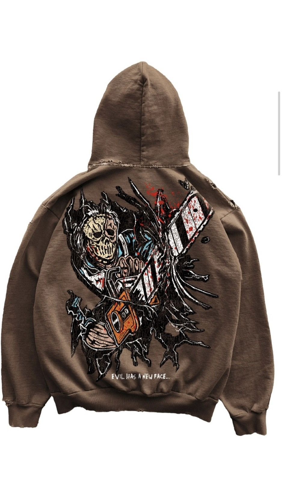 Warren Lotas RARE Warren Lotas Masked Chainsaw Killer Hoodie | Grailed