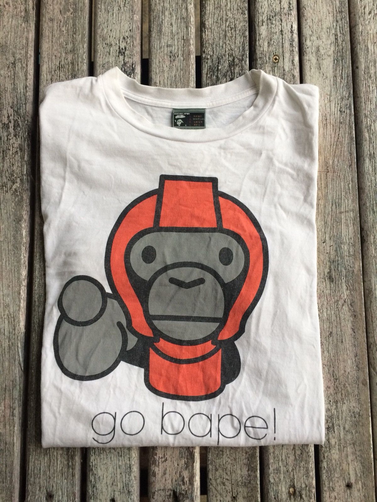 Bape Ultra Rare Bape Go Bape Tee | Grailed