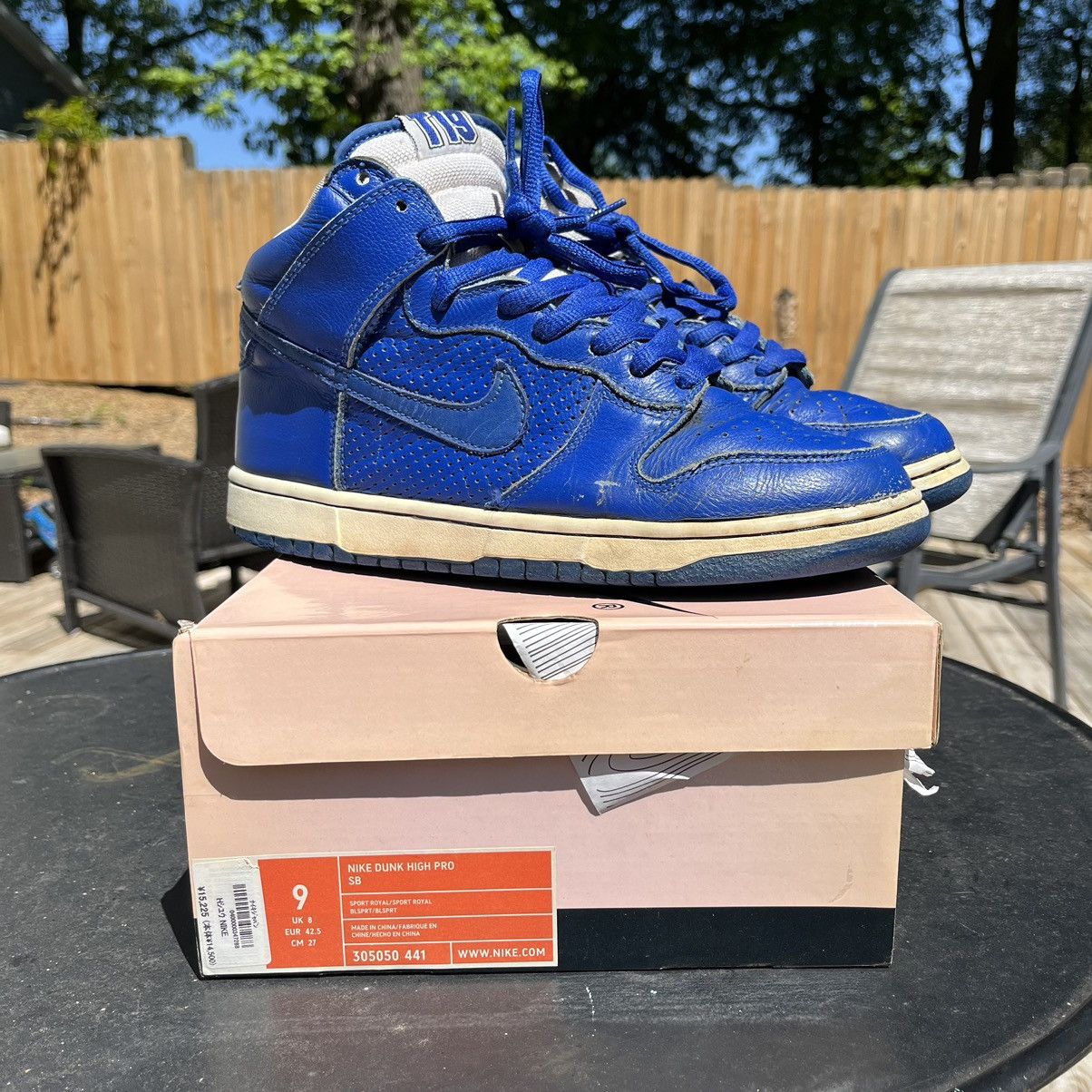 Nike Vintage Nike Sb Dunk High Pro 2004 T-19 Sport Royal Size 9 | Grailed