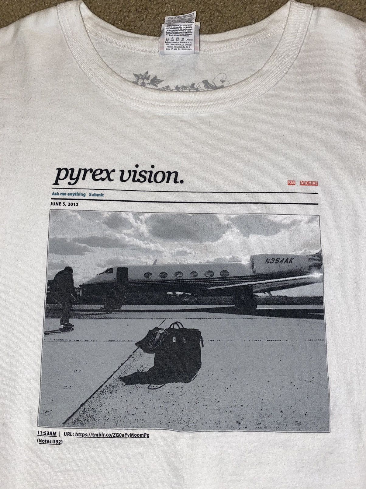 Pyrex Vision Denim Tears x Pyrex Vision x MCA "Figures of Speech" Tee ...