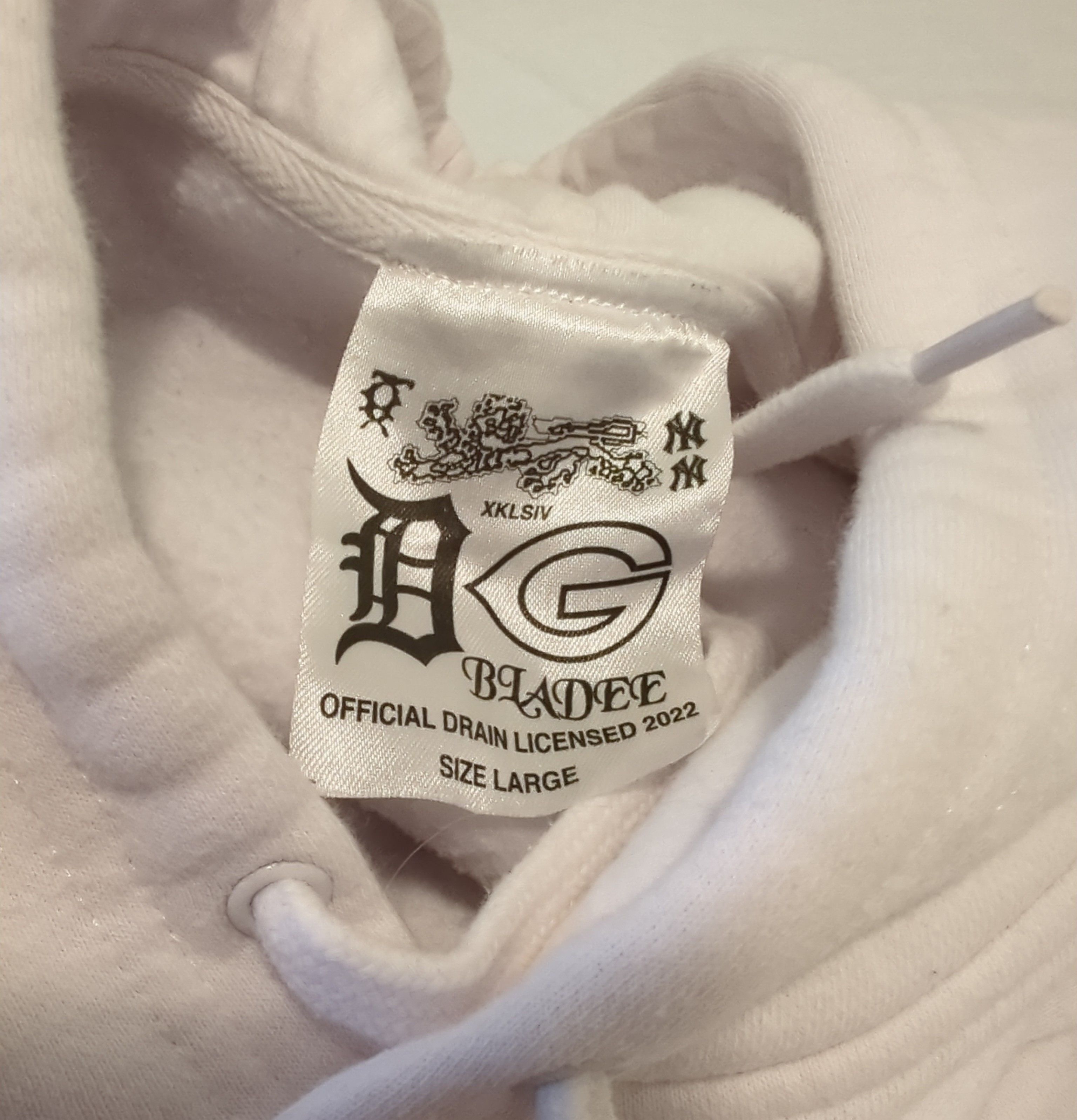 Sad Boys BLADEE NYC POPUP Exlcusive White Face Shield Hoodie | Grailed