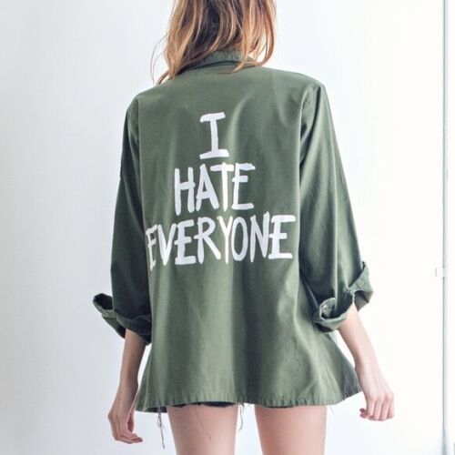 Designer Jac Vanek ‘I Hate Everyone' Vintage Jacket | Grailed