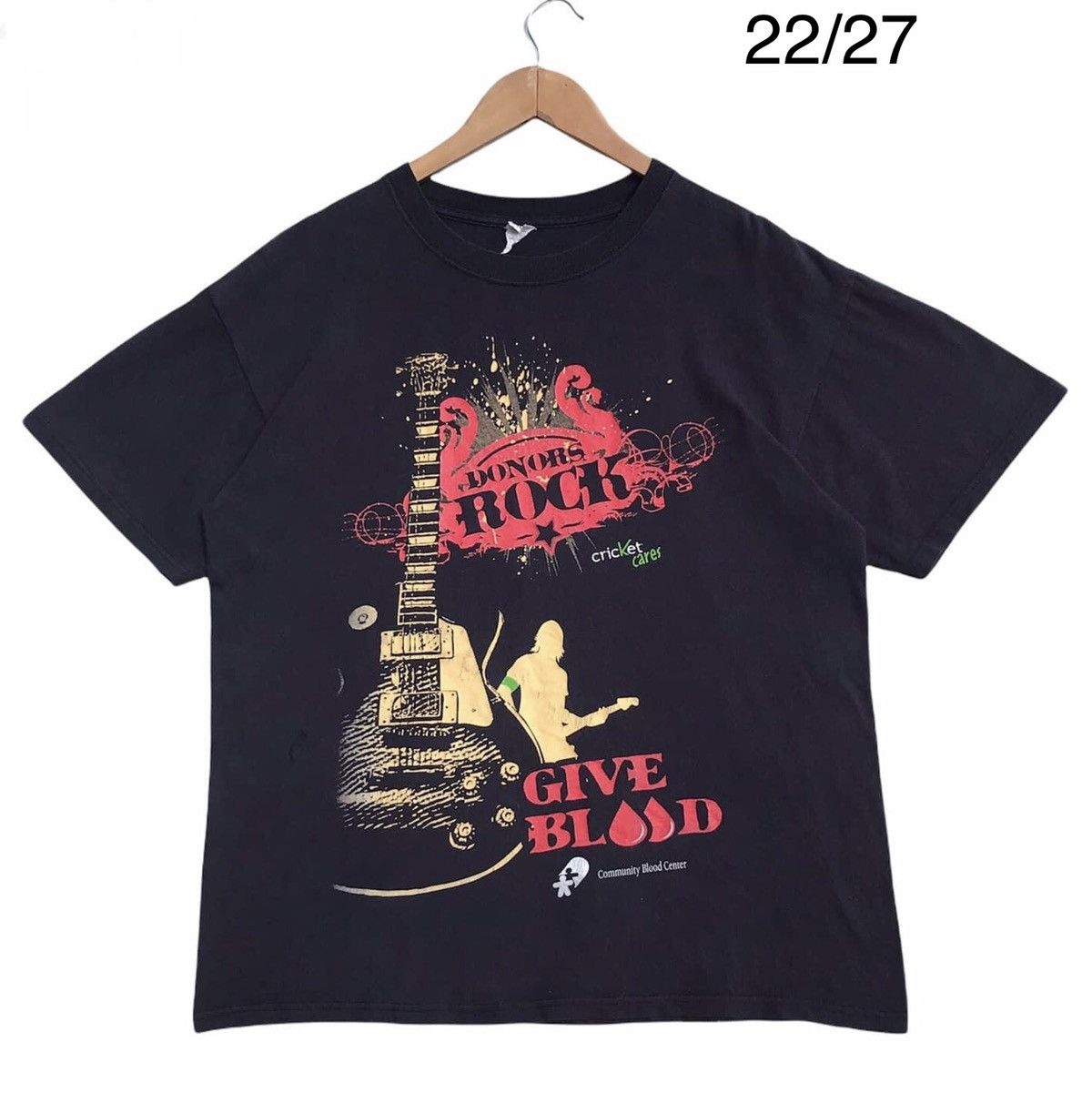 Band Tees × Rare × Vintage RARE‼️ Donors Rock • Give Blood | Grailed