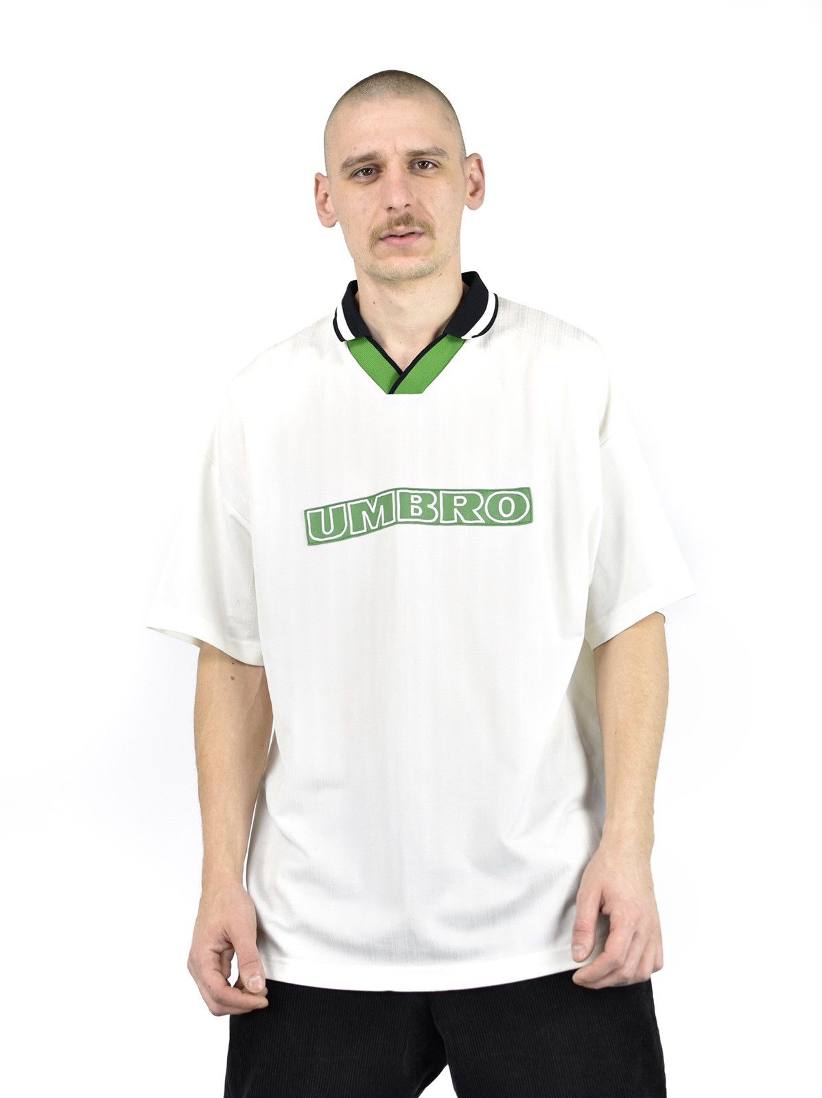 Umbro × Vintage Vintage Umbro White Polo T Shirt Size L - XL | Grailed